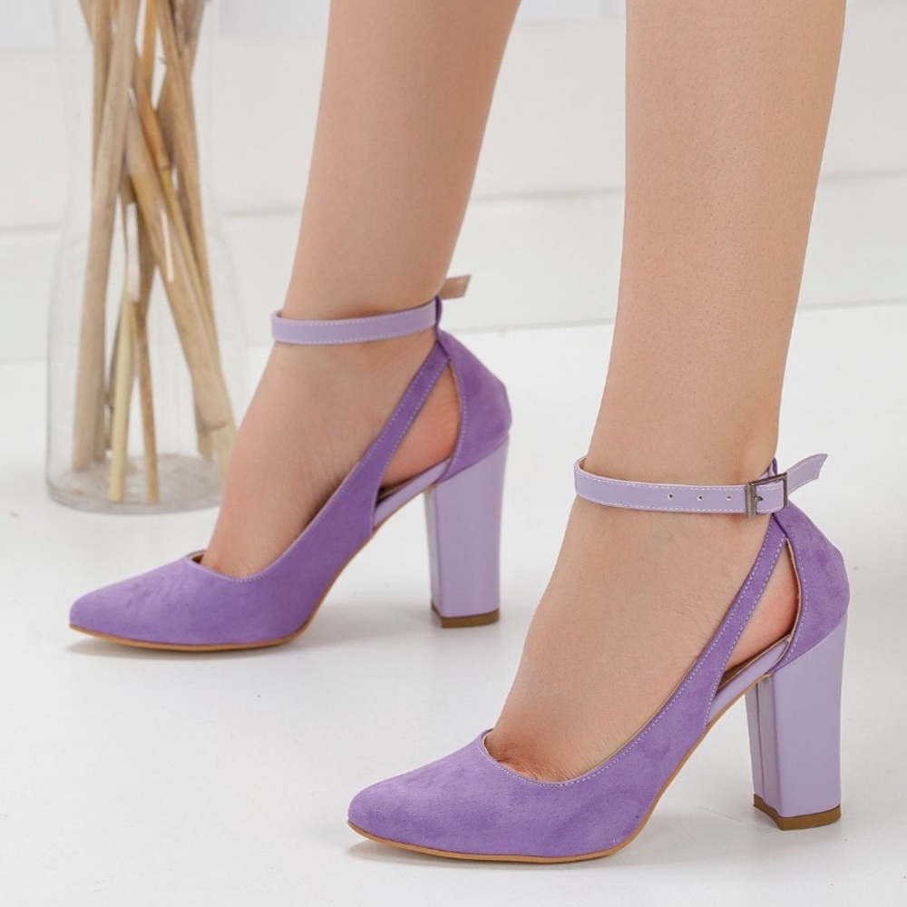 Suede Lilac Heels - Gem